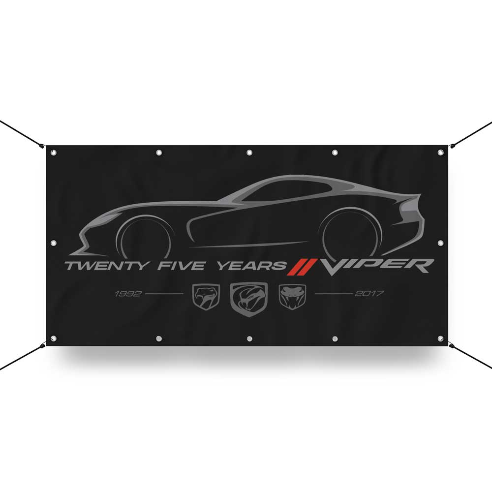 Banner - Dodge Viper 25 years – Detroit Can Company