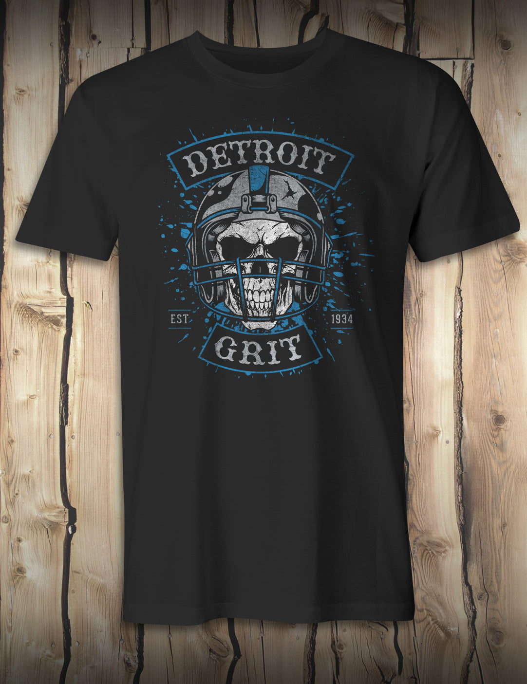 Detroit Helmet Skull - Vintage Black – Detroit Can Company