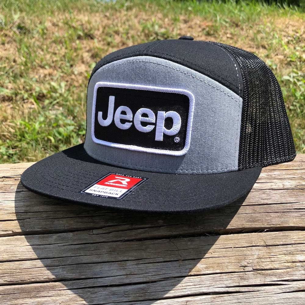 Hat - Jeep 7 Panel Flatbill Snapback Patch-FINAL SALE – Detroit Can Company