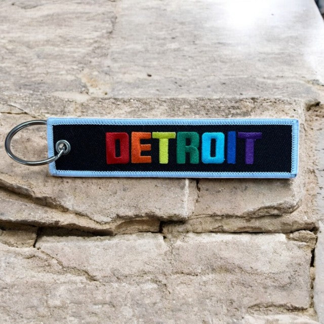 Keychain - Detroit Rainbow - Pull – Detroit Can Company