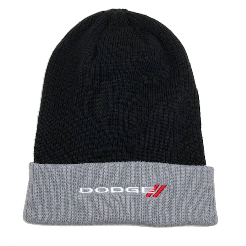 Hat - Dodge Flip Knit - Black/Grey – Detroit Can Company