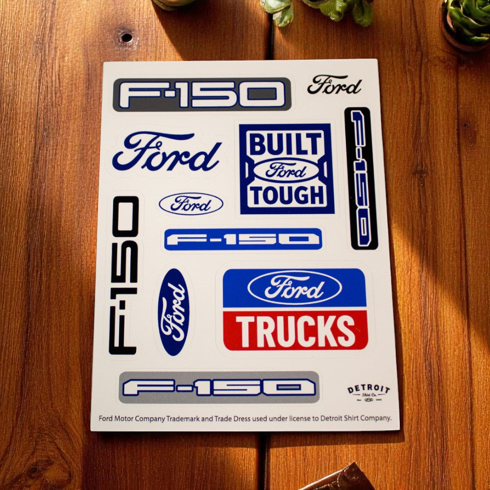 Sticker - Ford F 150 - Sheet – Detroit Can Company