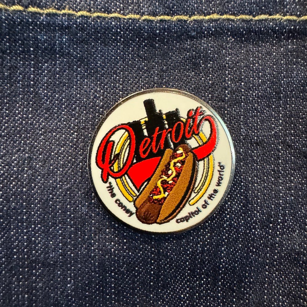 Enamel Pin - Detroit Coney Capital of the World – Detroit Can Company