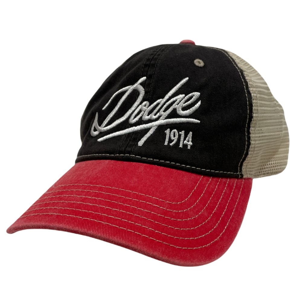 Hat - Dodge 1914 SnapBack - Black/Red/Stone – Detroit Can Company