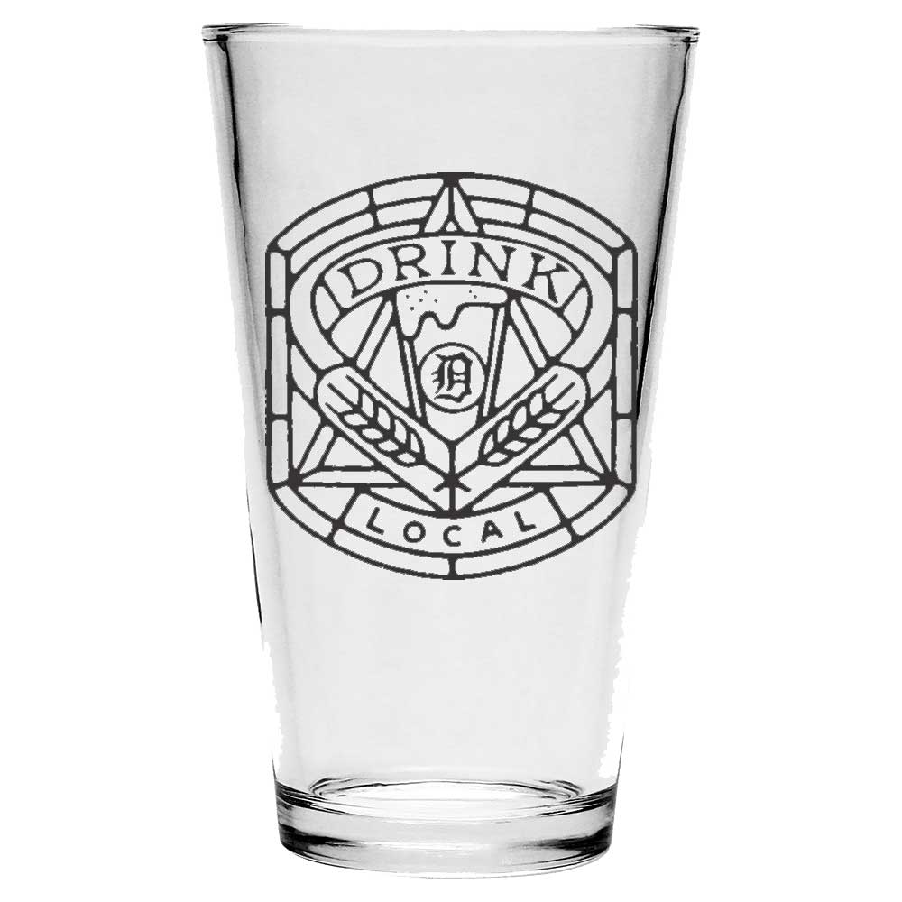 Pint Glass - Drink Local Detroit – Detroit Can Company