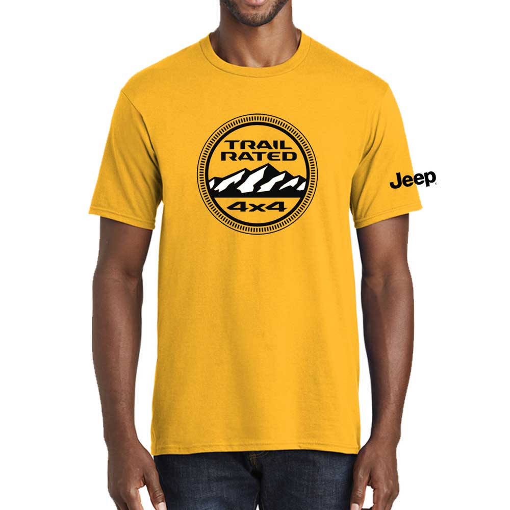 Mens Jeep® Trail Rated T-Shirt - Gold – Detroit Can Company