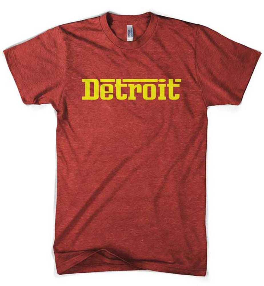 Mens Detroit Rosso T-shirt (Heather Red) – Detroit Can Company