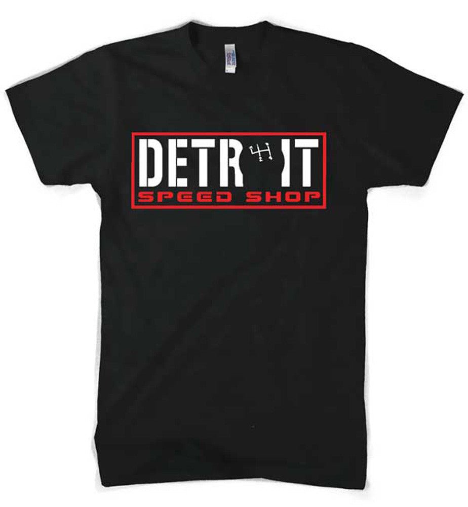 Mens Detroit Speed Shop Shifter T-shirt (Black)-FINAL SALE – Detroit ...