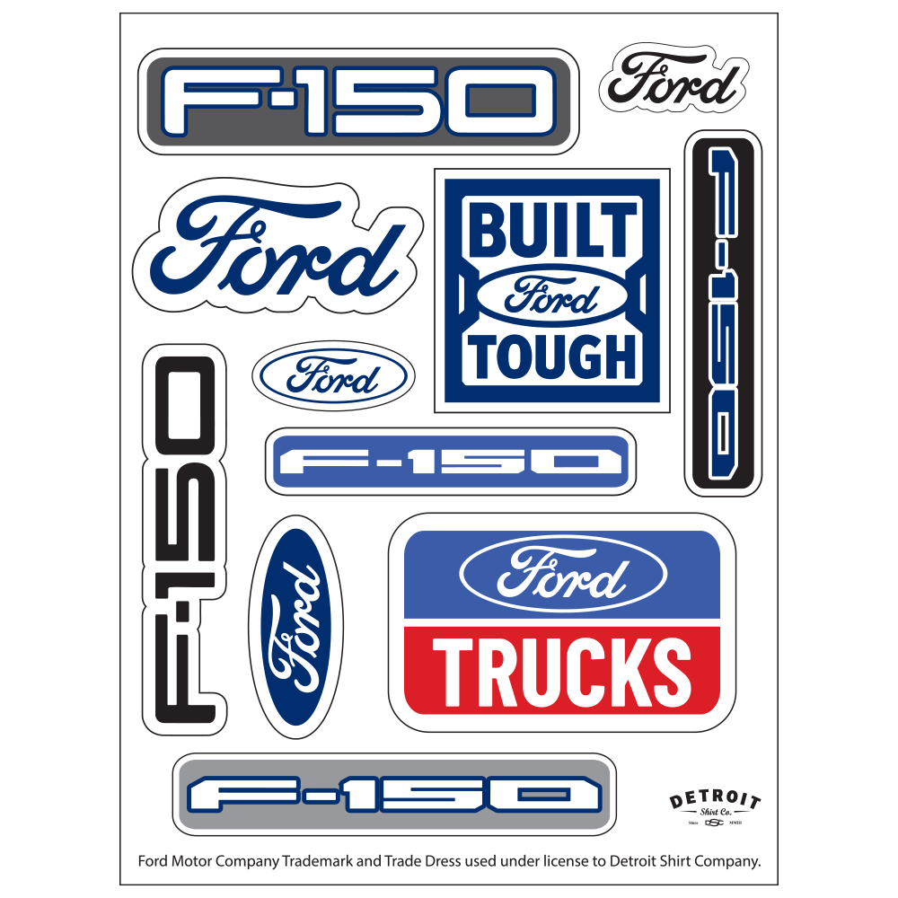 Sticker - Ford F 150 - Sheet – Detroit Can Company