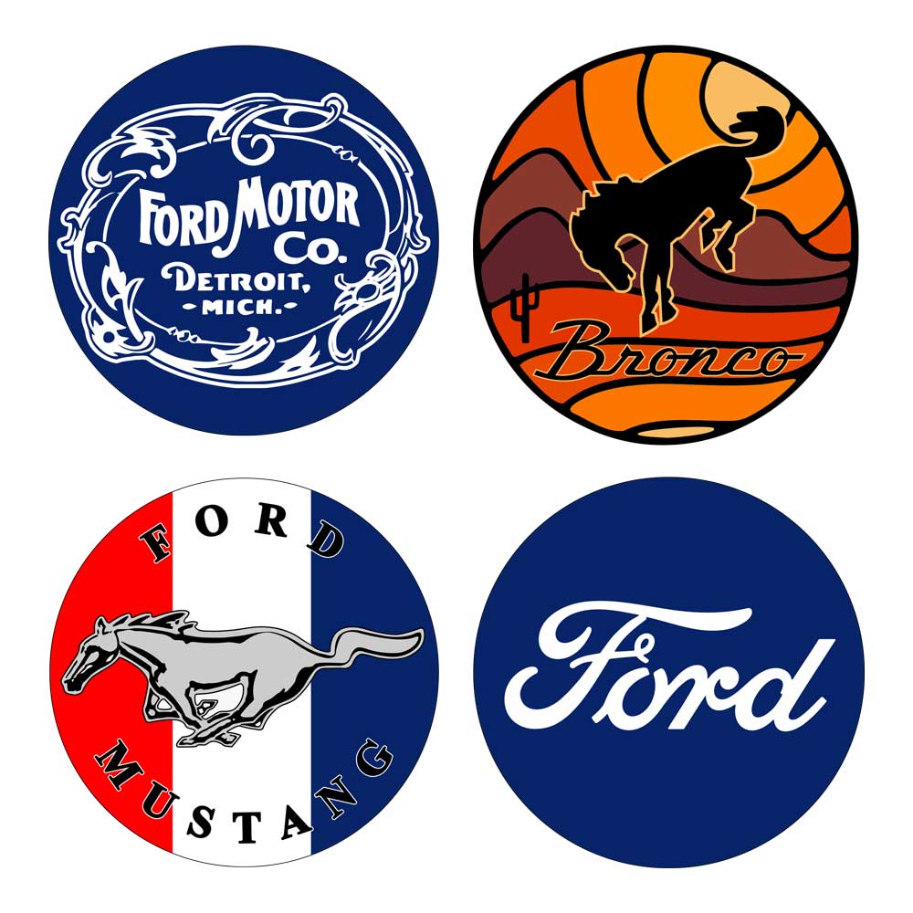 Sticker Set - Ford 4" Round – Detroit Can Company