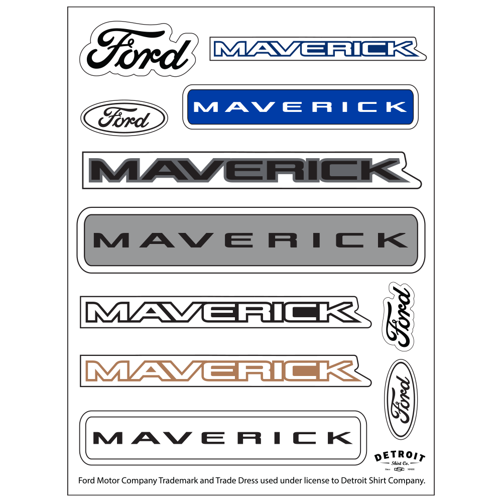 Sticker Sheet - Maverick – Detroit Can Company