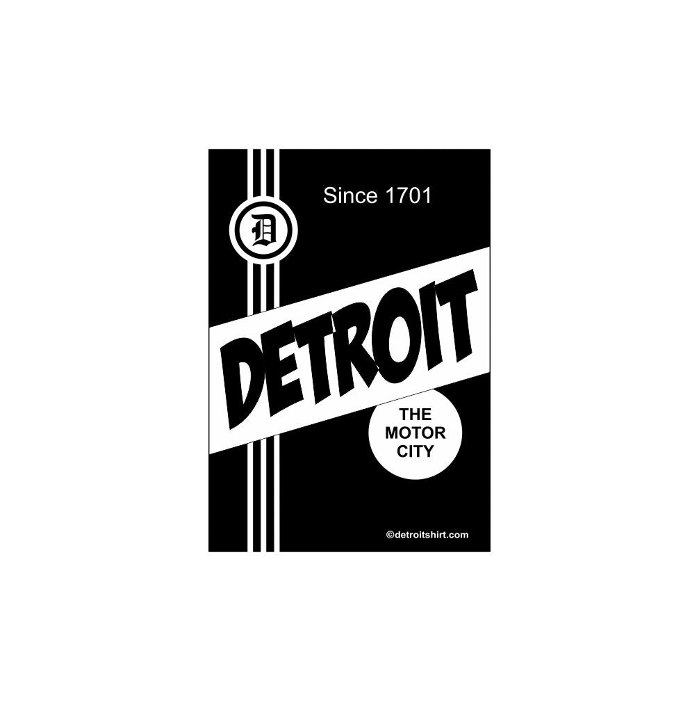 Sticker - Detroit Label Black – Detroit Can Company