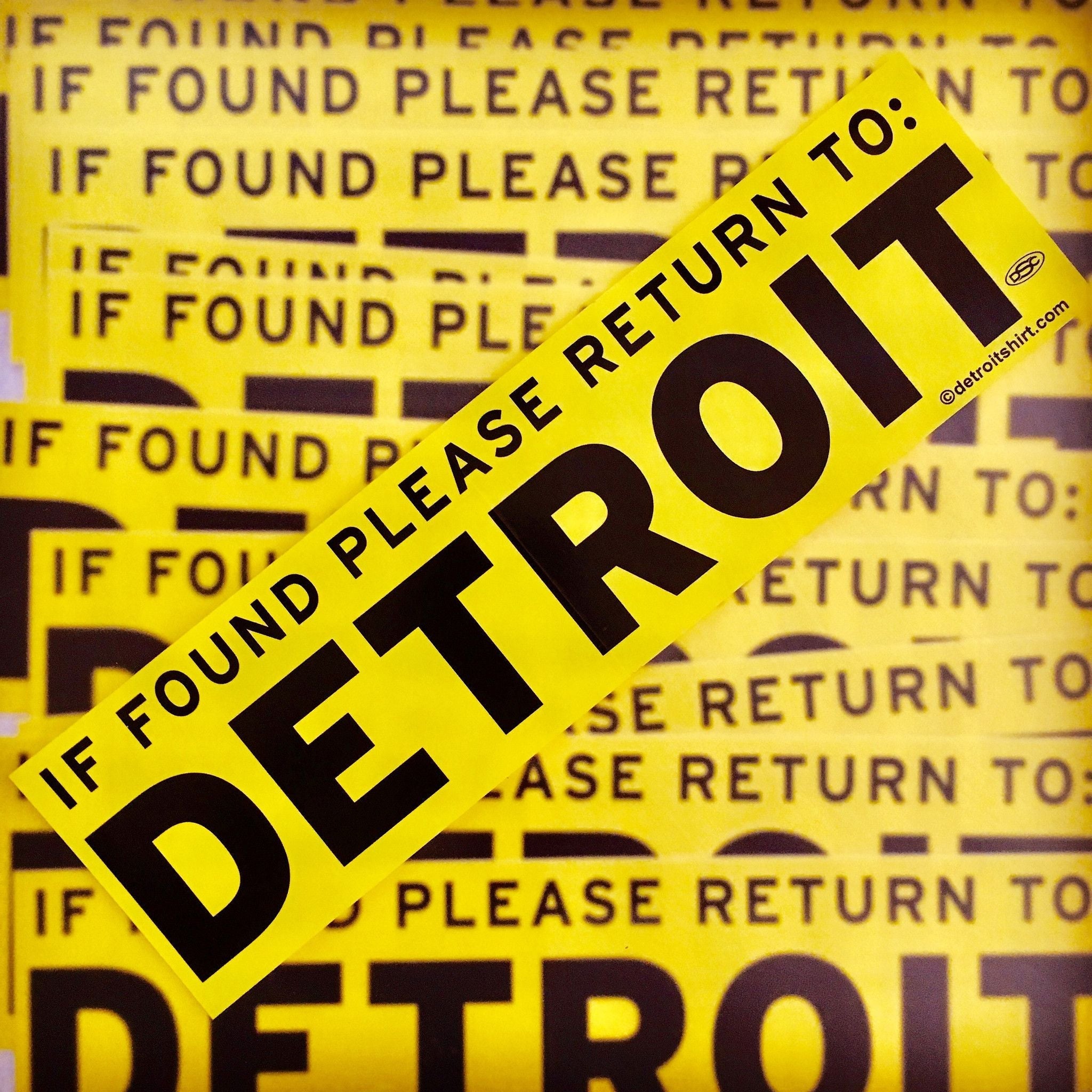 Sticker - If Found Please Return to Detroit – Detroit Can Company